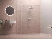 Ravak Walk-In - Sprchová stěna Walk-In Corner Set 110x80, dvoudílná, 80x200 cm, matná bílá/čiré sklo GW1CD4E0SZ1