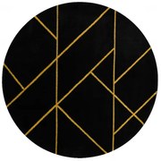 Koberec kulatý EMERALD výhradní 1012 glamour, stylový mramor, geo