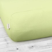 Jersey prostěradlo světle zelené na výšku matrace do 20 cm Velikost: 90 x 200