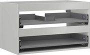 Mexen Box-A, závěsná skříňka 80 cm, 2 zásuvky, matná šedá, 91AX0-0800-470-2-62