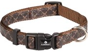 Obojek nylon Odin hnědý 2x40-55cm Flamingo