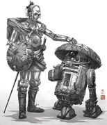 Komar Plakát Star Wars Vision Samurai Droids 40 x 50 cm