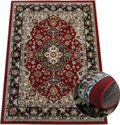 BE Koberec Lotus 9306 RED - červený obdélníkový Rozměr: 40x60 cm
