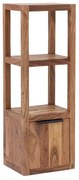furniture-nabytek.cz - Masivní koupelnová závěsná skříňka Sidora z akácie, lakovaná, hnědá – 31×25×90 cm