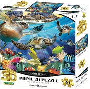 PRIME 3D PUZZLE - Želva 63 dílků