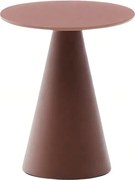 Kulatý odkládací stolek se skleněnou deskou ø 35 cm Wilshire – Kave Home