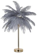 Stolní lampa v šedo-zlaté barvě (výška 55 cm) Palm – Mauro Ferretti