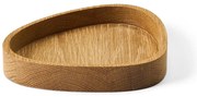 Dekorativní dřevěný úložný box v přírodní barvě 18x16x3 cm Curve M – LIND DNA