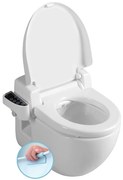 Sapho Brilla - Elektronický bidet s keramikou, SoftClose, Rimless bílá NB-R770D-1