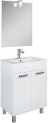 Riva Square Koupelnový set, 60 cm, dřevotříska, bílý
