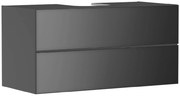 Hansgrohe Xevolos E - Umyvadlová skříňka 118x56x55 cm, 2 zásuvky, matná šedá/metalická šedá 54195770