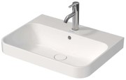 Duravit Happy D.2 Plus - Umyvadlo na desku, 60x46 cm, s přepadem, s otvorem pro baterii, bílá 2360600000