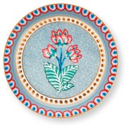 Pip Studio Flower Festival odkládací tácek na čajové sáčky, modrý (odkládací tácek na použité čajové sáčky)