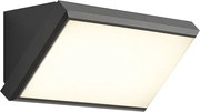 Moderní venkovní nástěnné svítidlo tmavě šedé vč. LED IP65 s pohybovým senzorem - Marek