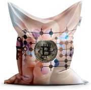 Sablio Sedací vak Classic Bitcoin - 150x100 cm