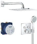 Grohe Grohtherm SmartControl - Sprchový set Perfect s podomítkovým termostatem, 2 proudy, chrom 34742000