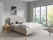 Eka Čalouněná postel AFRODITE+ 180x200 cm Barva látky Trinity: Béžová (Trinity 2304), Úložný prostor: Bez úložného prostoru