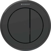 Geberit - Oddálené ovládání typ 10, pneumatické, pro 2 množství splachování, matná černá 116.057.16.1