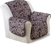 Přehozy s područkami čokoládové křeslo - sedák 57 cm