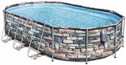 Bestway 56719 Bazén s konstrukcí Power Steel Swim Comfort Jet Series 610 x 366 x 122 cm