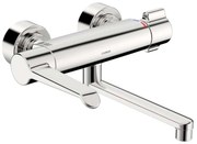 Hansa Clinica - Termostatická umyvadlová baterie s otočným výtokem, Thermo Cool, chrom 08805202
