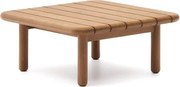 Zahradní odkládací stolek z teakového dřeva 70x70 cm Turqueta – Kave Home