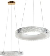 Toolight Toolight, LED závěsné osvětlení 40cm, 24W, 4000K, MS001-CP, růžové zlato, OSW-09610