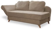 Taupe manšestrová lenoška (levý roh) Chic Charlotte – Miuform