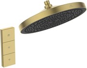 Ideal Standard Idealrain Solos - Hlavová sprcha, průměr 30 cm, 3 proudy, kartáčované zlato A7889A2