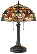 Quoizel QZ-KAMI-TL - Stolní lampa Tiffany KAMI 2xE27/60W/230V