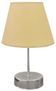 Stolní lampa 1xE27/60W/230V béžová/lesklý chrom