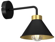 Nástěnná lampa DEMET 1xE27/60W/230V černá/zlatá