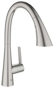 Grohe Zedra - Dřezová baterie s výsuvnou sprškou, supersteel 32294DC2