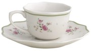 Bílé porcelánové šálky v sadě 2 ks na espresso 90 ml Nonna Rosa – Brandani