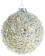Závěsná vánoční dekorace CHRISTMAS 537 zlatá / stříbrná (4 ks)