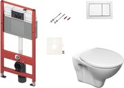 Cenově zvýhodněný závěsný WC set TECE do lehkých stěn / předstěnová montáž + WC Ceramia S-Line Pro SIKOTSD0