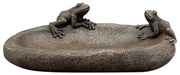 Napajedlo pro ptáky Frogs, 7,8x23,5 cm, magnesium, hnědá