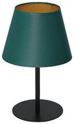 Stolní lampa ARDEN 1xE27/60W/230V pr. 20 cm zelená/zlatá