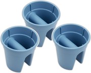 KHW Balkonový truhlík »Flowerclip«, sada 3 ks (námořnická modrá)