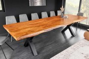 Luxusní jídelní stůl z masivu Mammut X Akácie 300cm 55mm