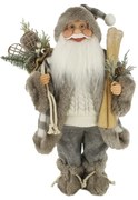 Dekorace Santa Claus Šedý 46cm
