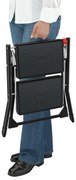 Ocelové skládací schůdky Hailo MK62 StandardLine černé, 999000495757
