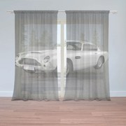 Sablio Záclony Aston Martin Tmavé pozadí: 2ks 150x250cm