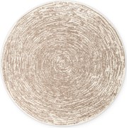 Hanse Home, Kusový koberec Gloria Cavallo 106258 Creme Beige kruh, 120x120 (průměr) kruh, béžová, chodba / předsíň