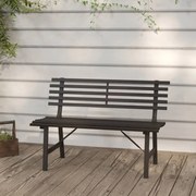 Zahradní lavička 110 cm ocel černá 317135