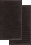 Livarno home Froté ručník pro hosty, 50 x 100 cm, 500 g/m2, 2 kusy (šedá)
