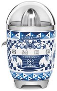 Smeg Dolce&Gabbana odšťavňovač / lis na citrusy Blu Mediterraneo  CJF01DGBEU