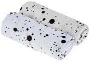 Mušelínové bambusové pleny Sleepee Big Nappies 2 ks šedá/modrá