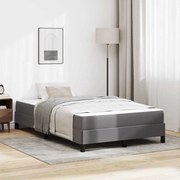 Rám postele s matrací Šedá 120 x 190 cm textil 3398621