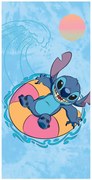 Bavlněná plážová osuška Lilo &amp; Stitch - motiv Vodní radovánky - 100% bavlna - 70 x 140 cm